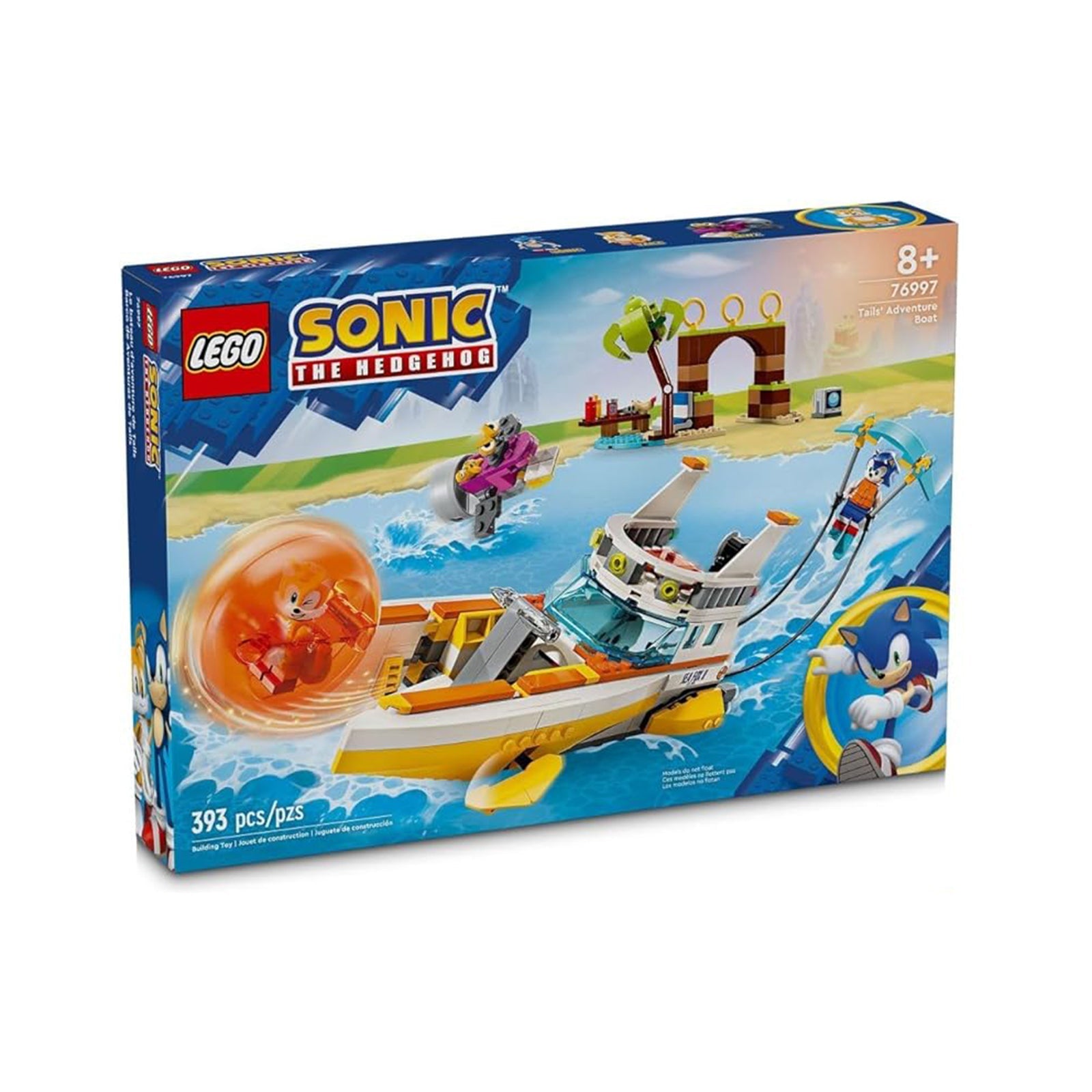 LEGO® Sonic The Hedgehog Tails' Adventure Boat Building Set 76997 ...
