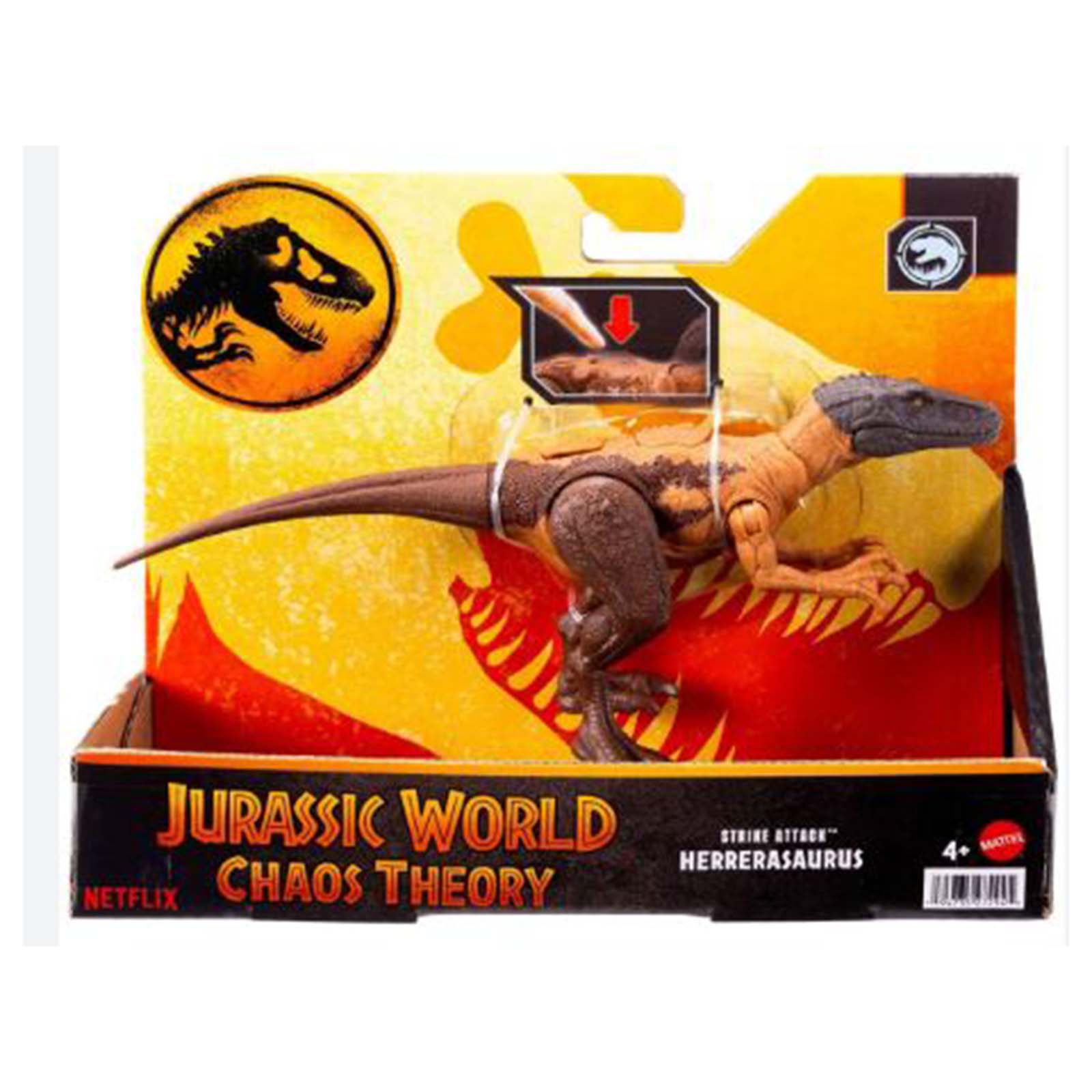 Mattel Jurassic World Chaos Theory Strike Attack Herrerasaurus Figure ...