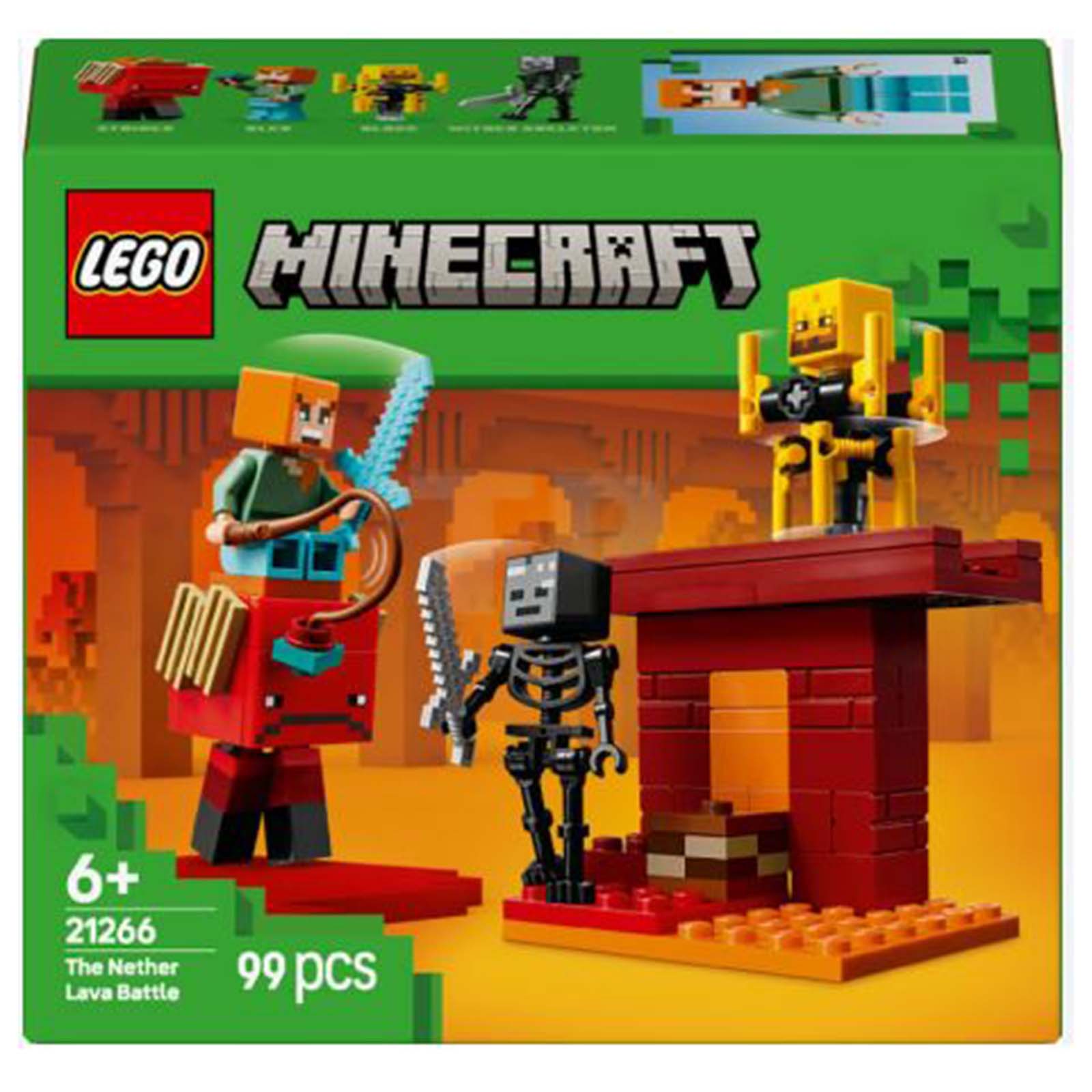 LEGO® Minecraft The Nether Lava Battle Building Set 21266 – Elephant's ...